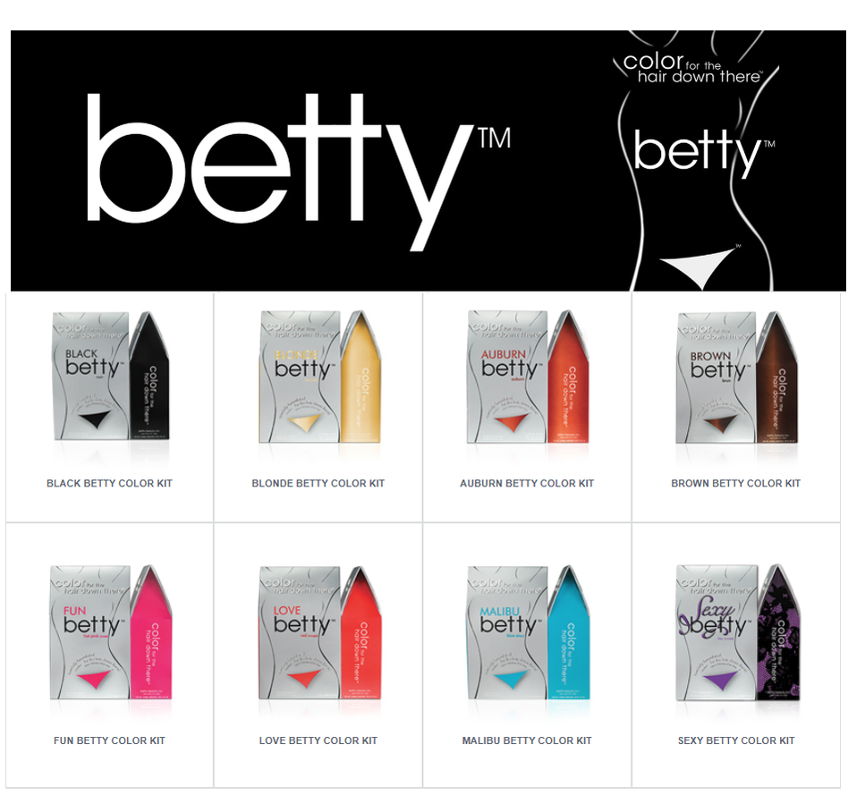 Betty Color for the Hair Down There - Intimate Hair Color - 8 Colors A ...